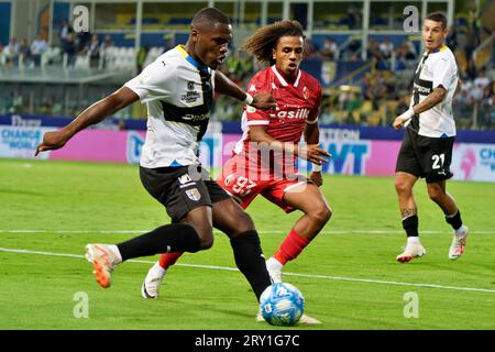 Mehdi Dorval of SSC Bari during the Italian Serie B soccer championship ...