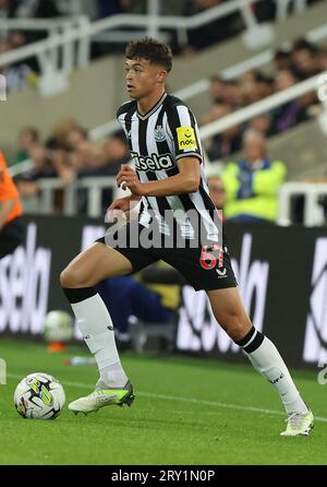 Lewis Miley Of Newcastle United during the Premier League match between ...