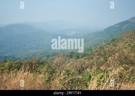 View from the top of the Karnala Fort at the Karnala Bird Sanctuary in ...