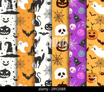 halloween cats and pumpkin Stock Vector Image & Art - Alamy