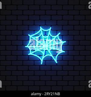 Spider neon icon, great design for any purposes. Vector illustration ...