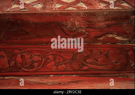 House dated 1538 in Josselin, Morbihan, Brittany, France, reputed to be ...