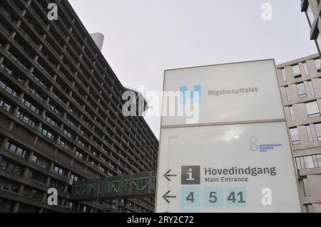 Copenhagen/Denmark/28 September 2023/. Denamrk's national hospitral ...