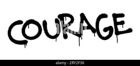 Be strong and courageous, vector. Motivational inspirational positive ...