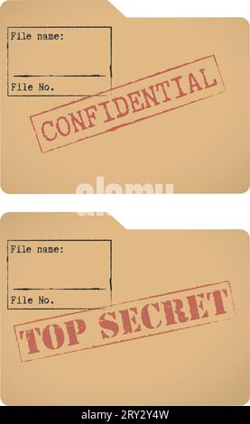 Top Secret, Confidential, Classified File Grunge Stock Vector Image ...