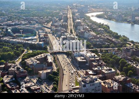 Boston highway traffic jam in 2001 Stock Photo - Alamy