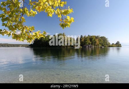 Feldafing, Bayern, Deutschland 28. September 2023: Ein Spätsommertag ...
