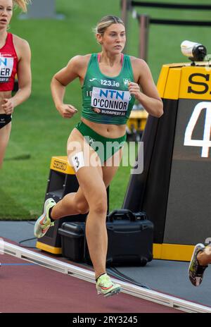 Kate O'Connor of Ireland competing in the 200m heptathlon at the World ...