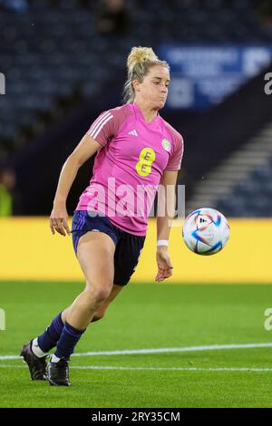 Scotland players during a training session at Lesser Hampden, Glasgow ...