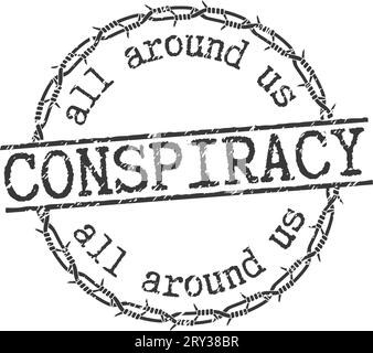 conspiracy sign. conspiracy grunge black stamp. Label Stock Vector ...