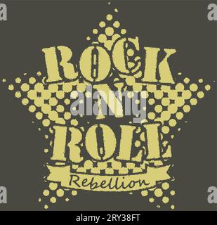 Rock 'n' roll rebellion star Stock Vector Image & Art - Alamy