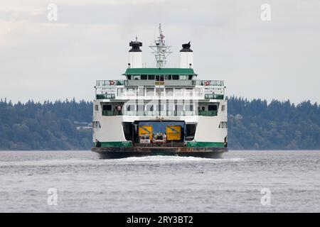 Mukilteo, WA, USA - September 26, 2023; Washington State Ferry MV ...