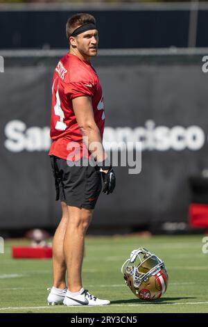 San Francisco 49ers fullback Kyle Juszczyk (44) reacts during the ...