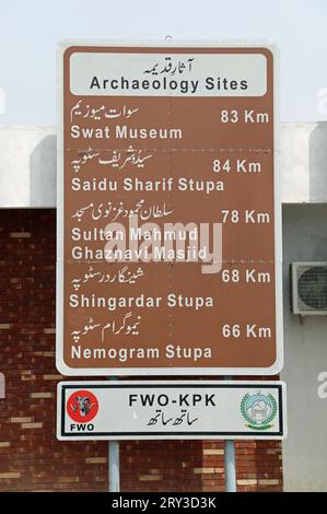 Tourist information signs in Pakistan Stock Photo - Alamy