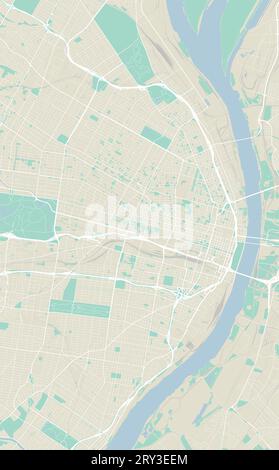 City Map St. Louis (Missouri) United States North America vector ...