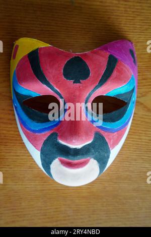 Exquisite Beijing Opera facial makeup with close-up photos Stock Photo ...