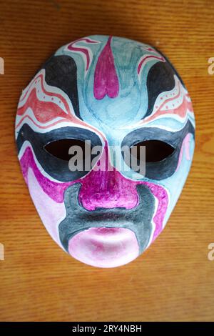 Exquisite Beijing Opera facial makeup with close-up photos Stock Photo ...