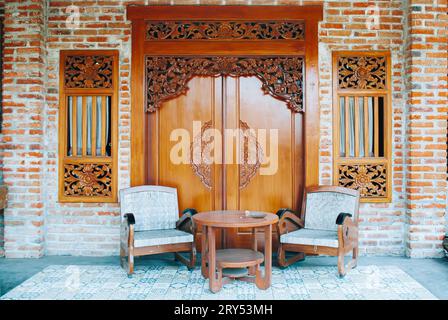 Traditional Javanese house known as Joglo Stock Photo - Alamy
