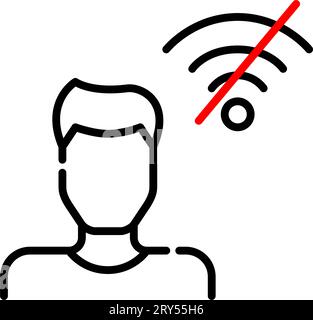 No signal warning message, lost or bad internet connection problem ...