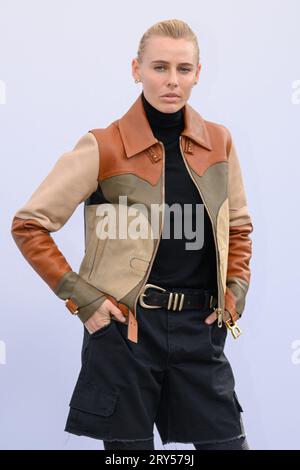 Lauren Wasser attends the Chloe Spring/Summer 2024 womenswear fashion ...