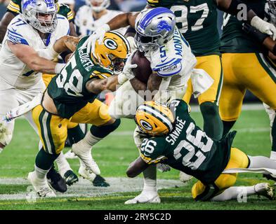 Green Bay Packers' Isaiah McDuffie during the NFL International match ...