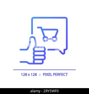 2D thin linear gradient decision making icon Stock Vector Image & Art - Alamy