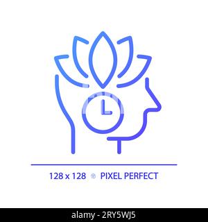 2D thin linear gradient self motivation icon Stock Vector Image & Art - Alamy