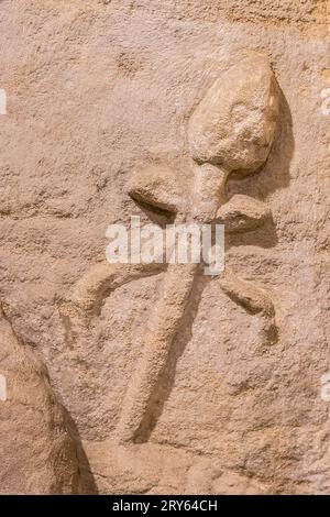 Kom el Shogafa necropolis, main tomb, second portico : Agathodaemon ...