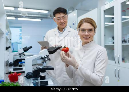 Tomato under the microscope Stock Photo - Alamy