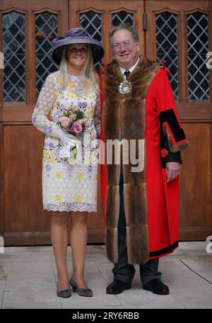 Alderman Professor Michael Mainelli and his wife Elisabeth Mainelli ...