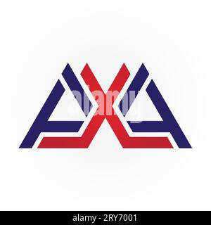 Initial Letters AXA Logo Design Vector Template Stock Vector Image ...