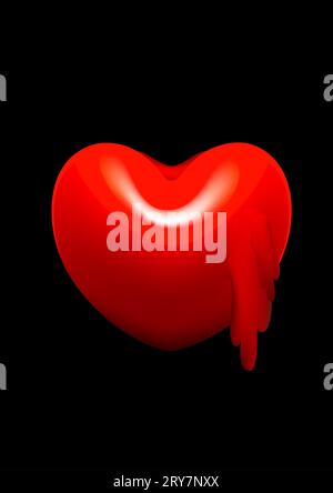 Beautiful red heart Stock Photo - Alamy