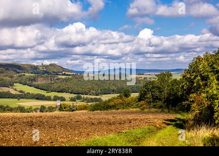 Beautiful hike through southern Thuringia around the Hohe Geba near ...