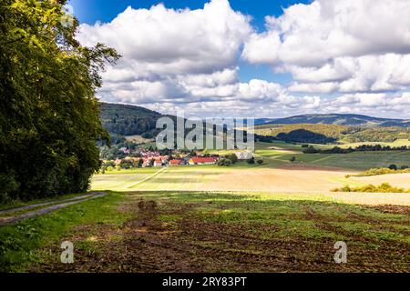 Beautiful hike through southern Thuringia around the Hohe Geba near ...