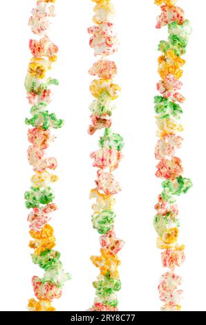 Popped color kernels of pop corn snack Stock Photo - Alamy