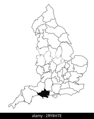 Shape of Dorset, administrative county of England, with its capital ...