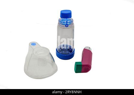 Cartridge inhaler and chamber and mask Stock Photo - Alamy