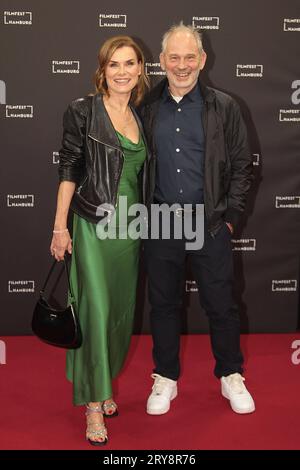 Andrea Lüdke und Michael Lott bei der Festivaleröffnung mit der ...