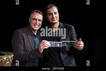 AMSTERDAM - Authors Edward van de Vendel and Anoush Elman received the ...