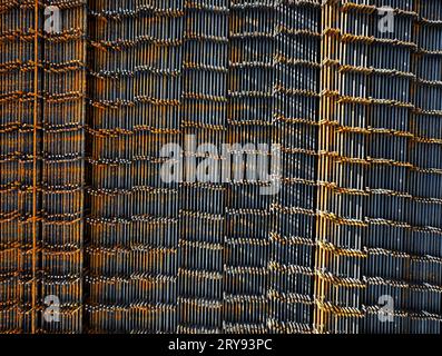 Sized structural steel mesh, structural steel, iron, metal, structure ...