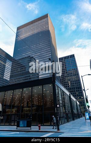 Chicago, USA - April 28, 2023: Glass facade of TransUnion Corporate ...