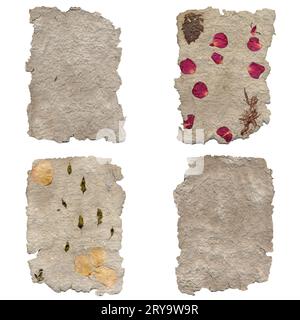 Hand made craft natural paper Stock Photo - Alamy
