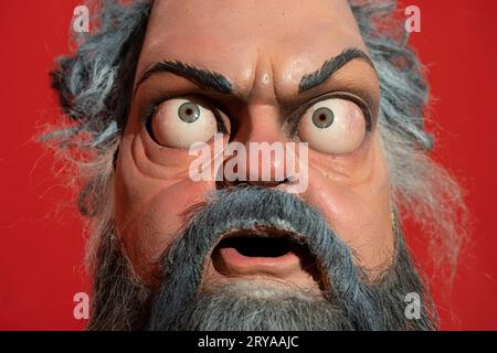 Roger Law, creator of Spitting Image, with his model of Osama Bin Laden ...