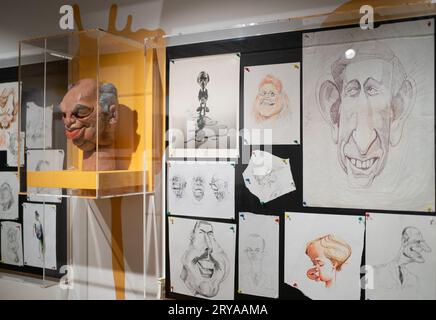 A puppet of former President of the USSR Mikhail Gorbachev during the ...