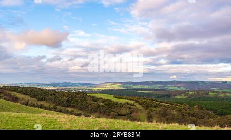Adelaide Hills green panorama during winter season, South Australia ...
