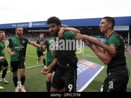 Coventry City's Ellis Simms celebrates after scoring his sides first ...