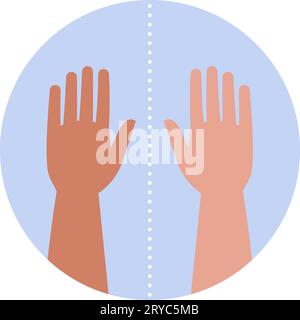 Skin pallor, pale complexion, isolated medical icon Stock Vector Image ...