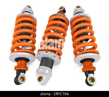 Three shock absorber Stock Photo - Alamy