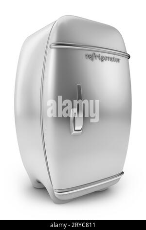Swollen retro a refrigerator Stock Photo - Alamy