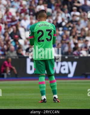Alphonse Areola of West Ham United during the Premier League match West ...